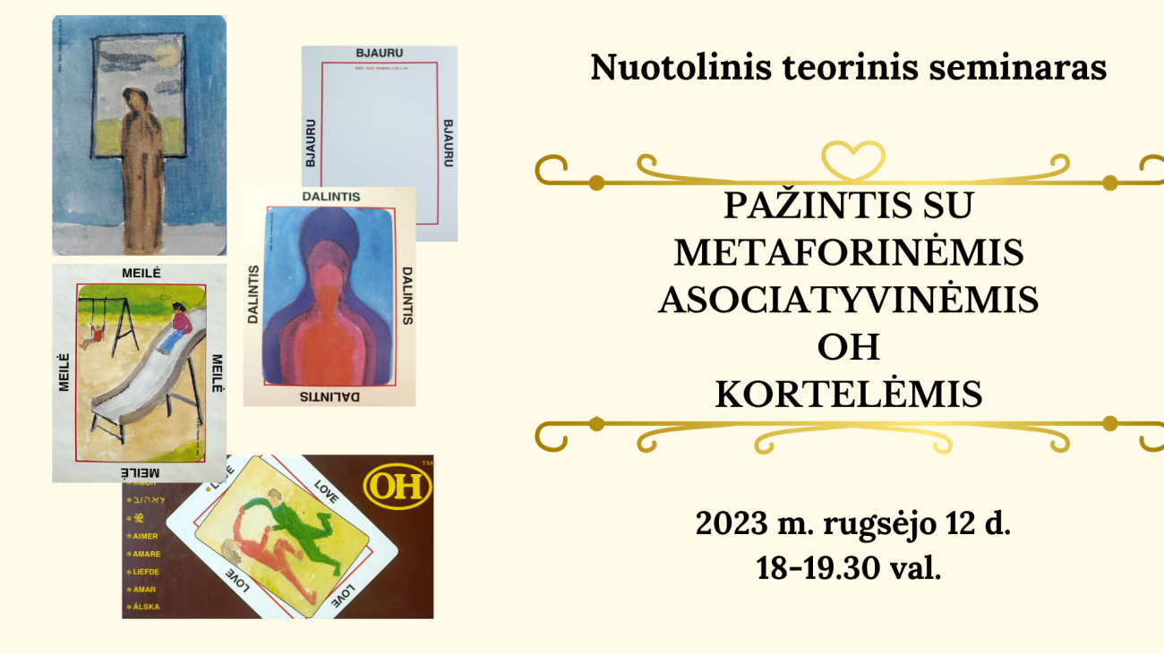 PAŽINTIS SU METAFORINĖMIS ASOCIATYVINĖMIS OH KORTELĖMIS – Metaforinės ...