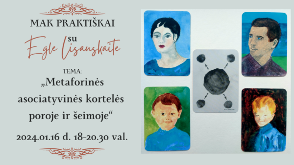 MAK PRAKTIŠKAI. „Metaforinės asociatyvinės kortelės poroje ir šeimoje ...